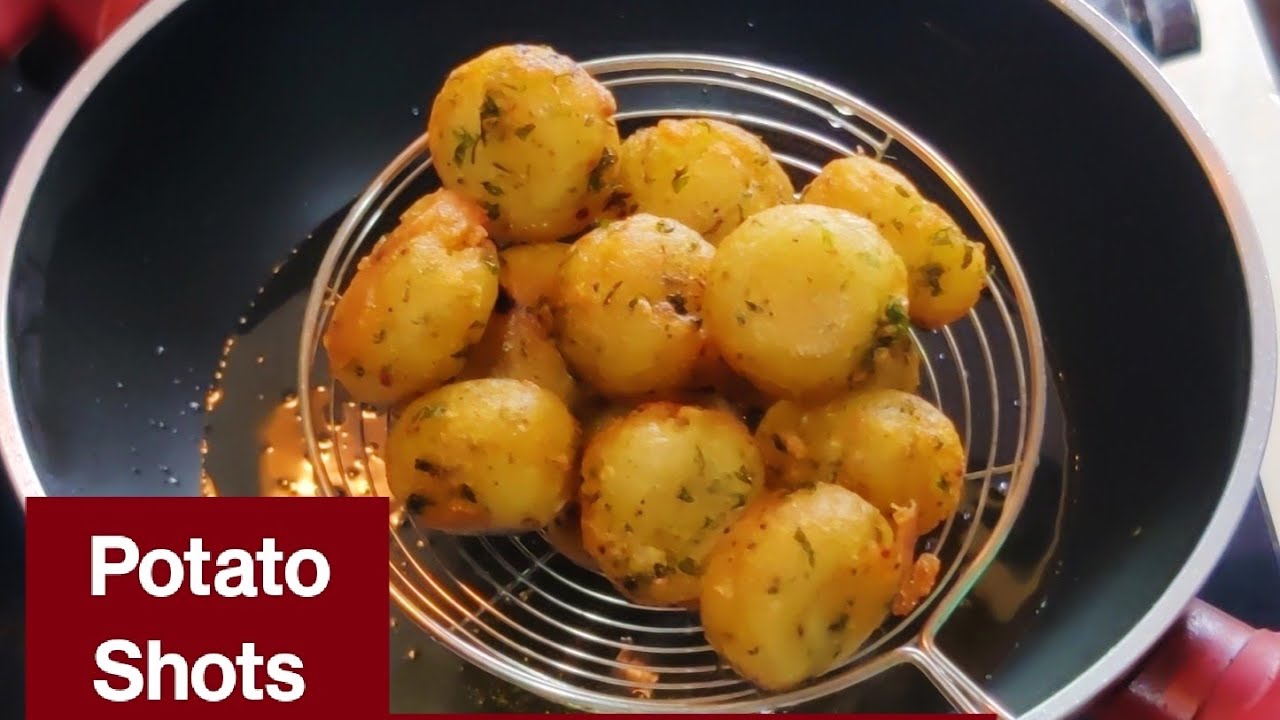 Potato Shots recipe | Potato french balls recipe | Potato garlic snacks ...