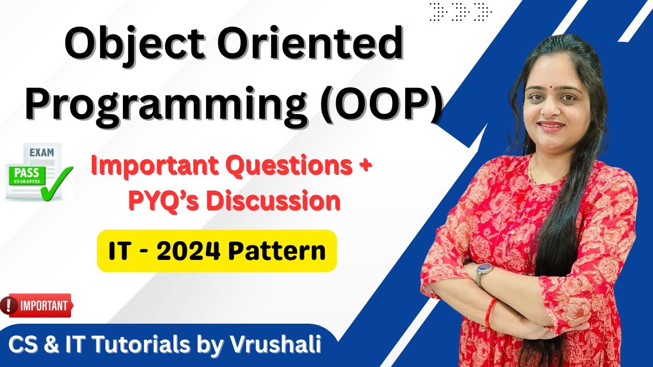 Object Oriented Programming | Unit wise IMP Questions | 2024 Pattern ...