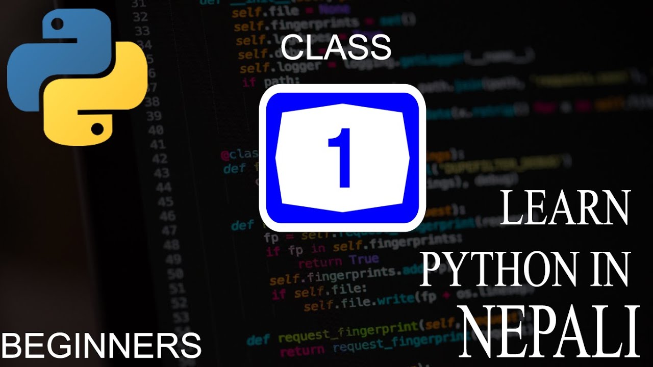 Learn Python In Nepali Video1 Youtube