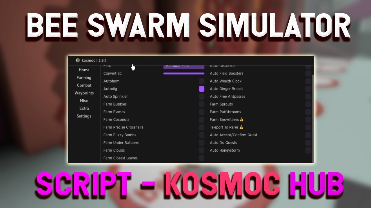 Bee Swarm Simulator Script - (Autofarm, AutoQuest & more) - YouTube