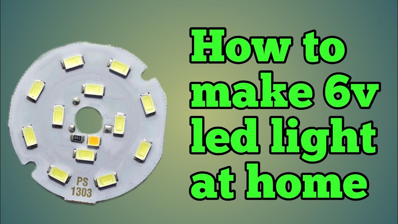 How to Make 6v Led Light // 3v Led Light to Convart 6v led light - YouTube