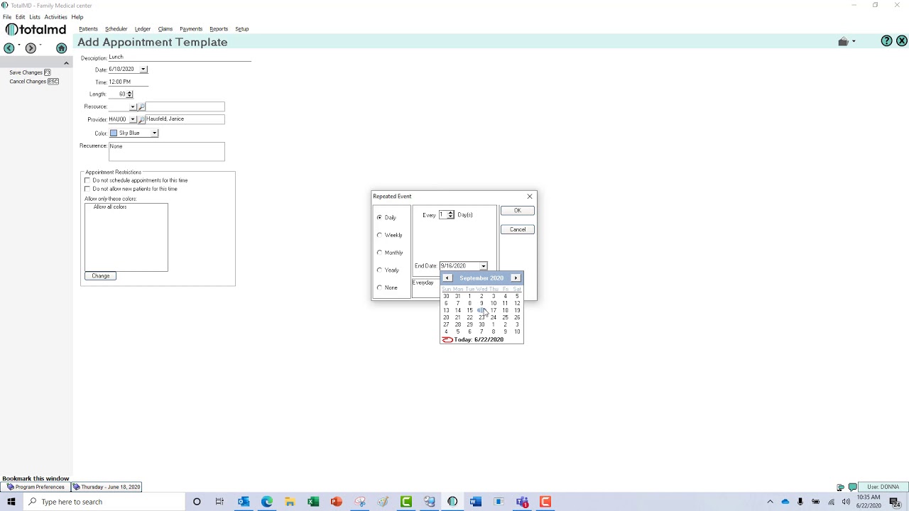 TotalMD Medical Scheduling Software | Creating Schedule Templates - YouTube
