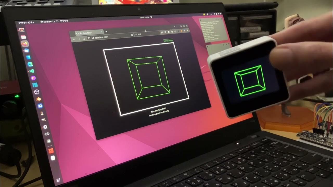 Demonstration of running the same WebAssembly on M5Stack and Firefox using Wasm3/AssemblyScript ...
