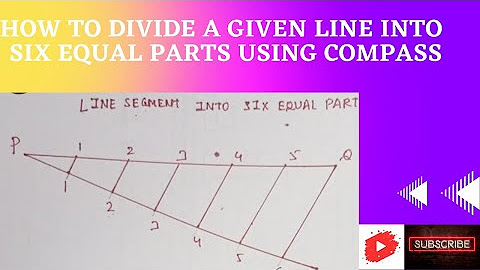 How to divide/segment a line - YouTube