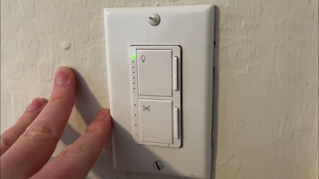 Lutron Maestro Fan and Light Switch Review - YouTube