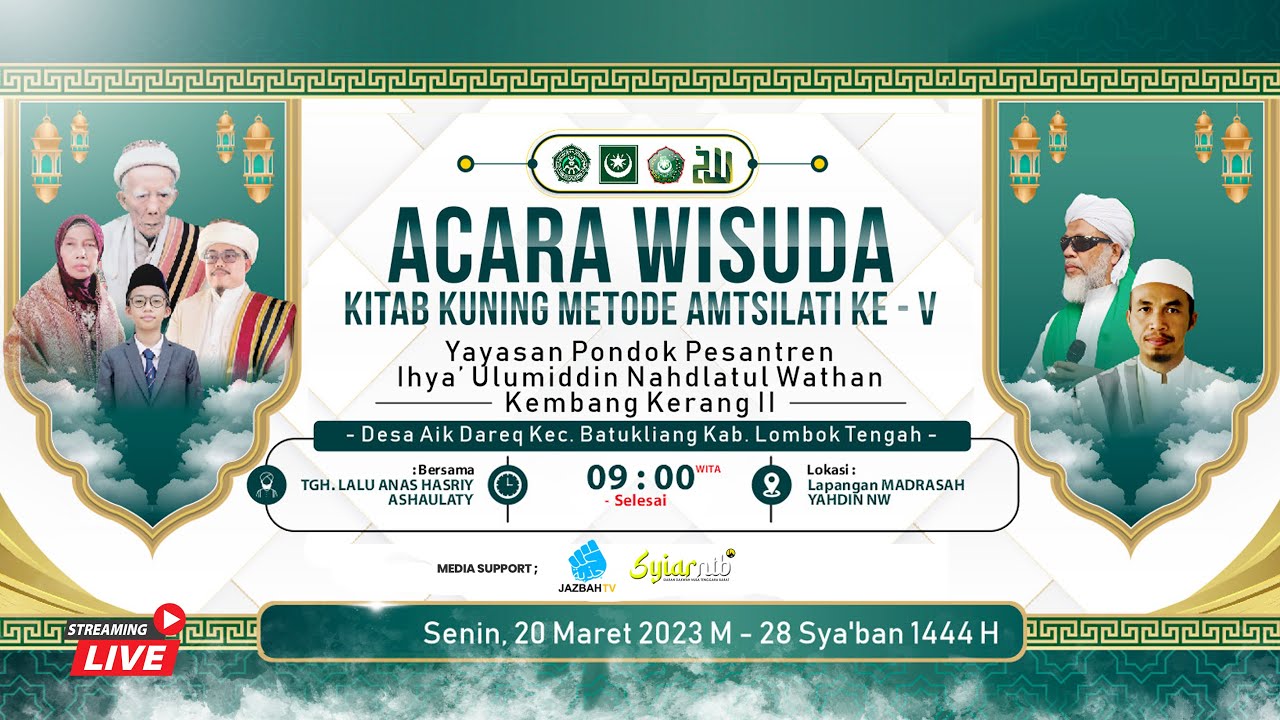 🔴LIVE! WISUDA KITAB KUNING METODE AMTSILATI KE V - YPP. IHYA ULUMIDDIN ...