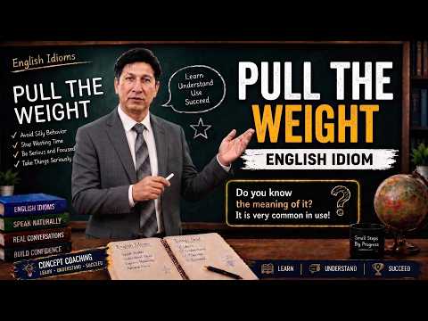 Pull Your Weight | Meaning, Examples & Everyday English Usage | English Idiom Explained|CONCEPTCOACH