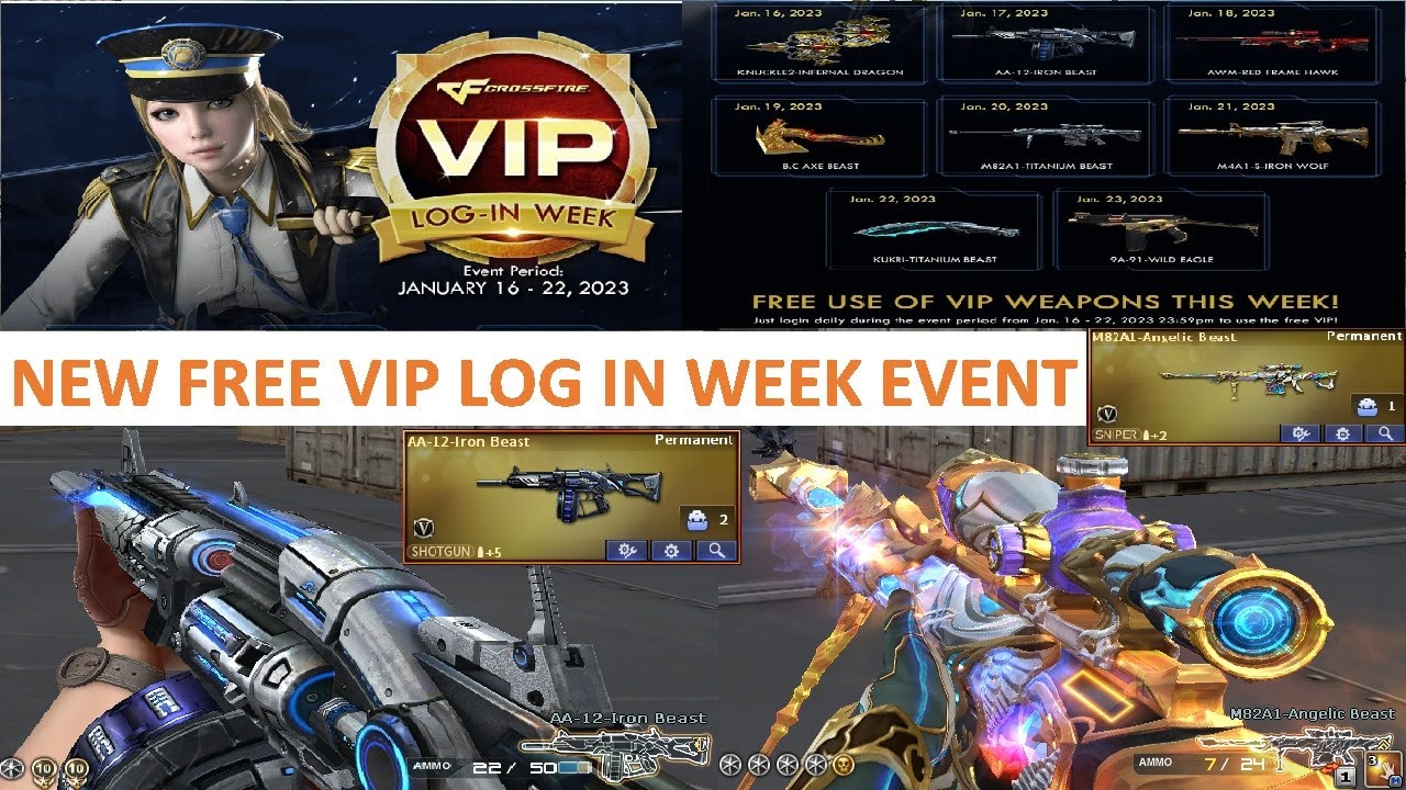 NEW FREE VIP LOG IN WEEK EVENT CROSSFIRE PH 2023 - YouTube