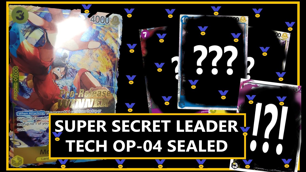 One Piece TCG: OP-04 1st Place Sealed Draft List (w/ Surprise Leader ...