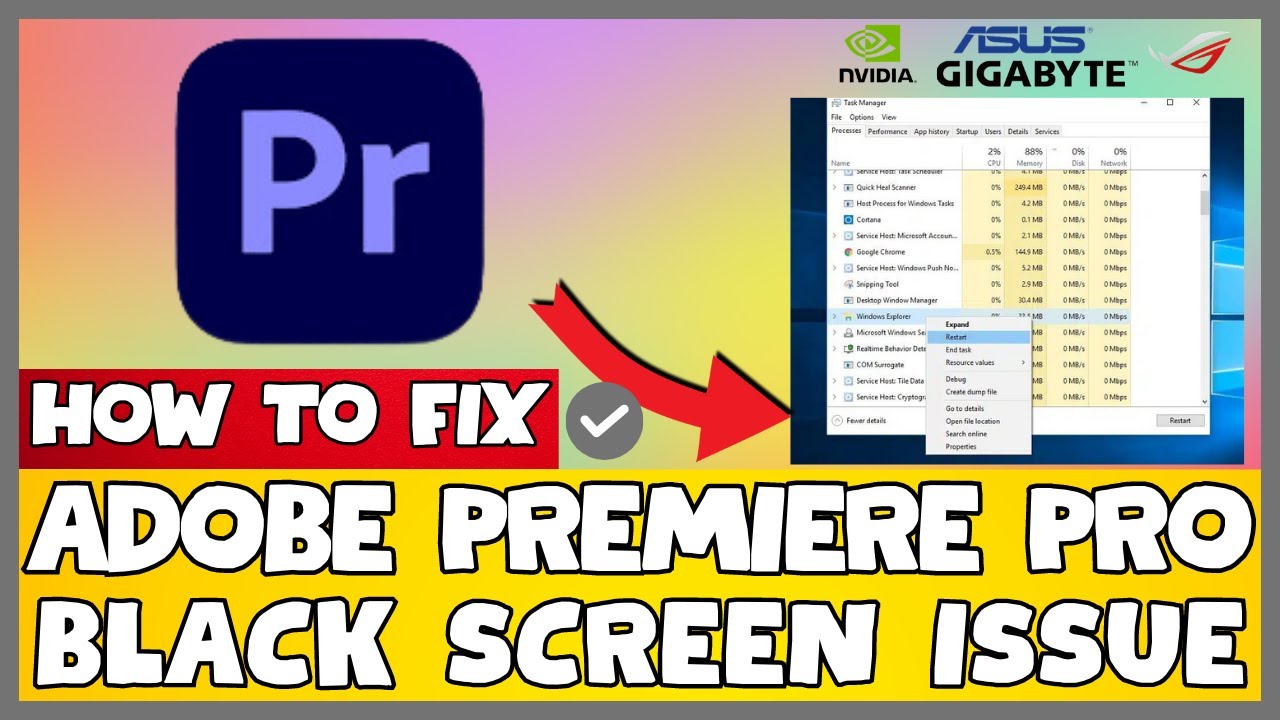 How to Fix Adobe Premiere Pro Black Screen ISSUE | 2023 Easy Fix # ...