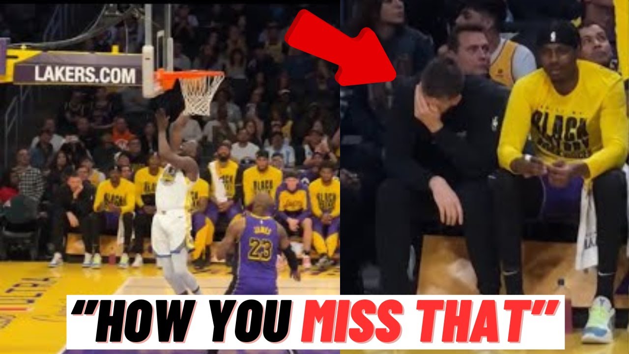 Luka Doncic LAUGH At Draymond Green For MISSING WIDE OPEN LAYUP!! - YouTube