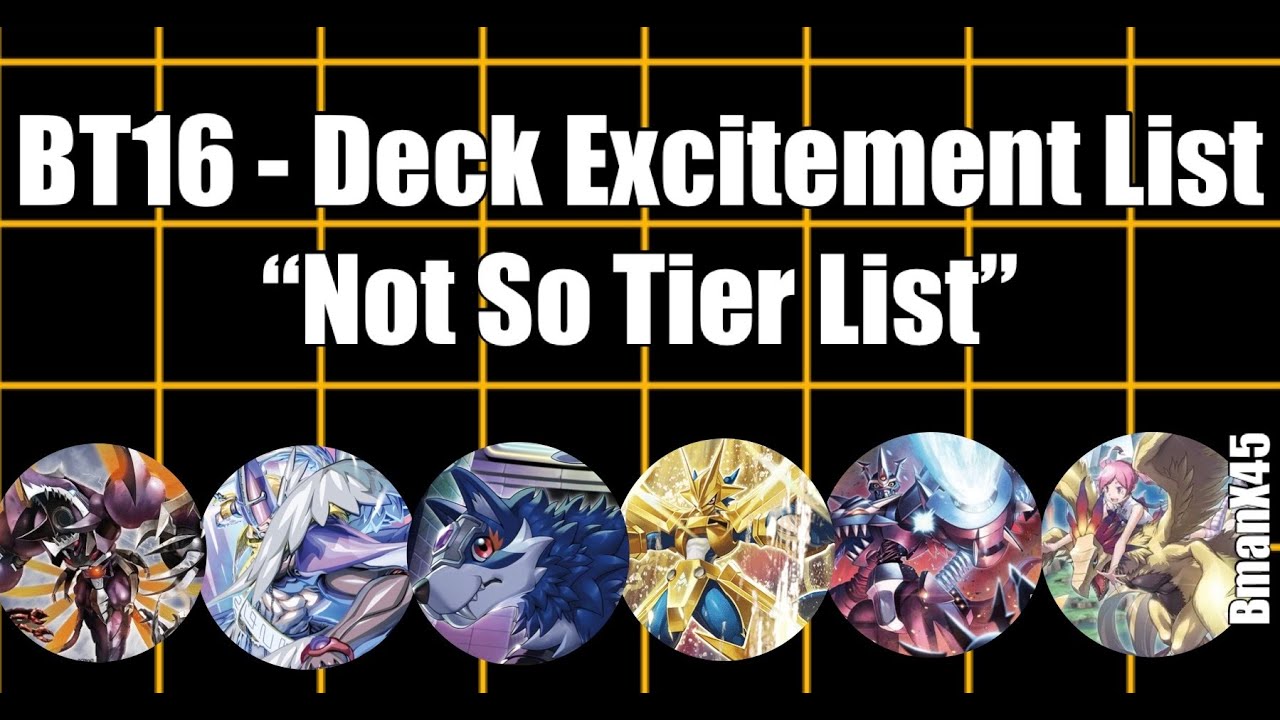 Digimon TCG: BT16 - Deck Excitement List - YouTube