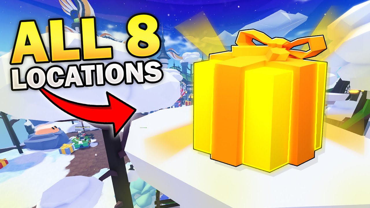 ALL 8 Golden Present Locations!! in Roblox Bedwars.. - YouTube