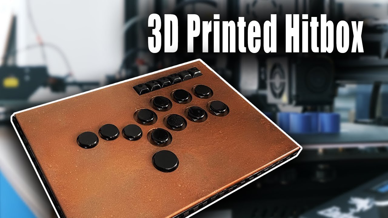 3D Printed Hitbox Controller #DIY #3dprinted #hitbox - YouTube
