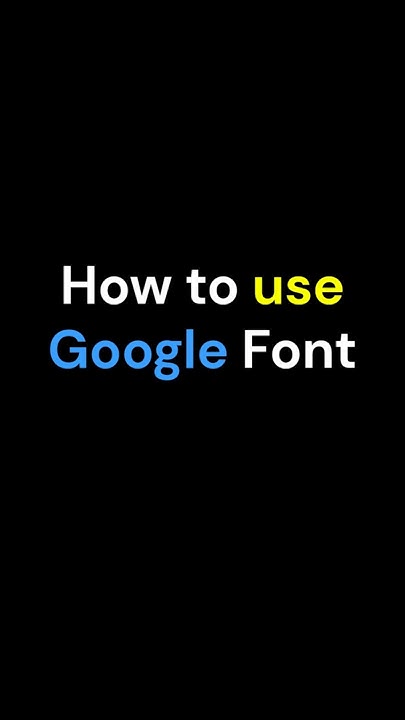 Use the fonts form google font and apply it to your code | Code Word ...