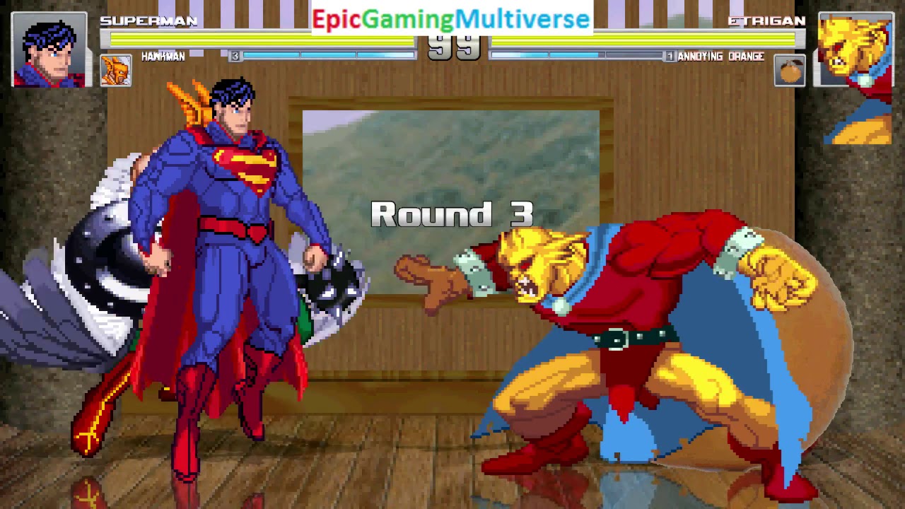 The Annoying Orange And Etrigan The Demon VS Superman And Hawkman In A ...