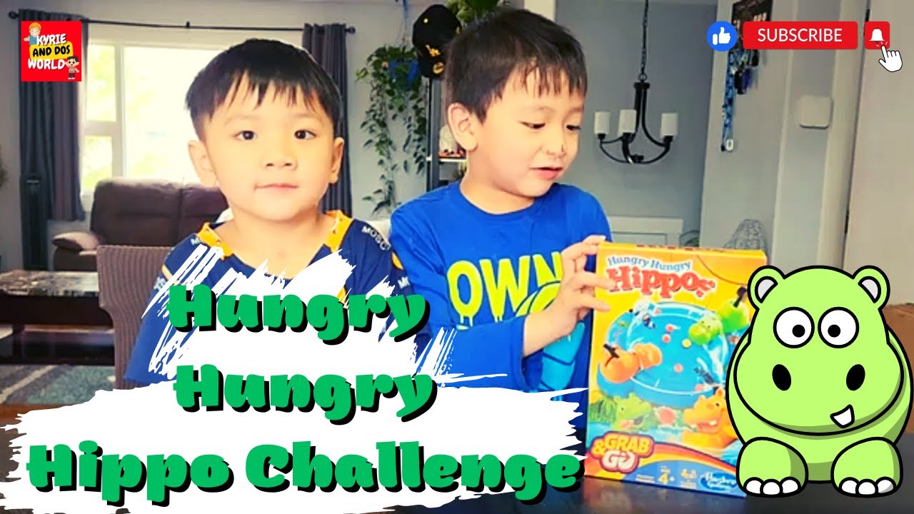 Hungry hungry Hippo Challenge ️ - Kyrie and Dos World - YouTube
