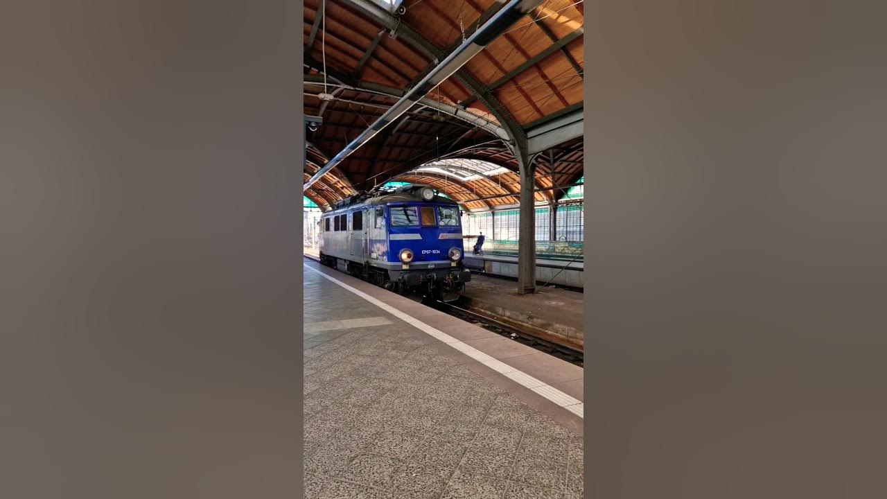 Manewry EP07-1034 Wrocław Główny IC TLK Orzeszkowa do Jeleniej Góry #pkp #kolej #pociągi #ic ...