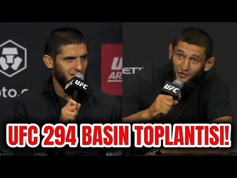 (TÜRKÇE) UFC 294 BASIN TOPLANTISI! ISLAM VS VOLKANOVSKI 2 - KHAMZAT VS USMAN