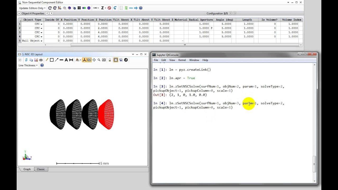 Setting solves and parameters of Zemax NSC objects - YouTube
