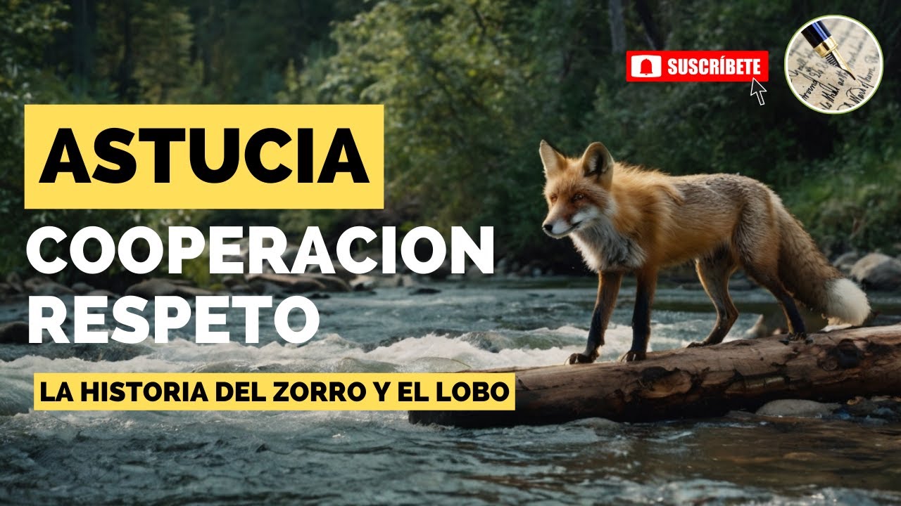 Zorro Astuto y Lobo Fuerte: Una Fábula Motivadora - YouTube