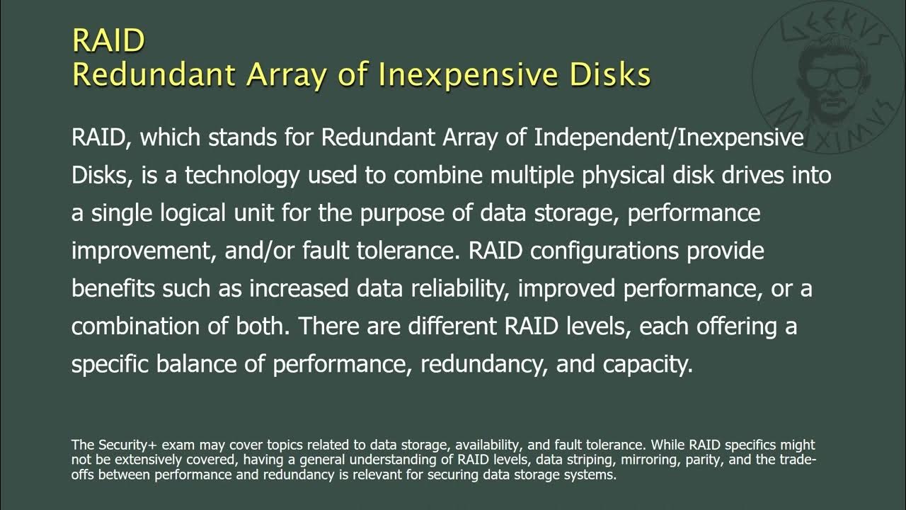 RAID - Redundant Array of Inexpensive Disks - YouTube