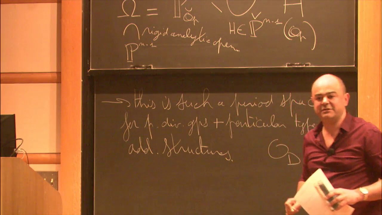 Locally symmetric spaces: pp-adic aspects - Laurent Fargues - YouTube