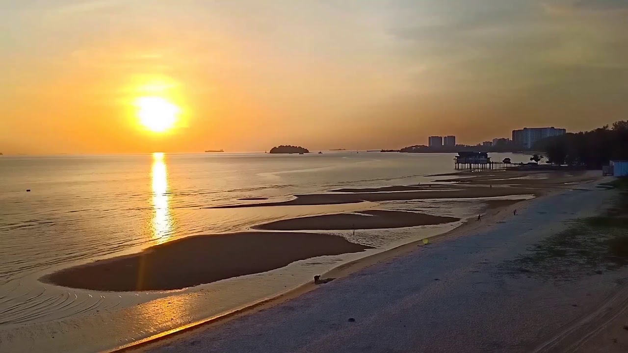 Sunset port Dickson Malaysia - YouTube