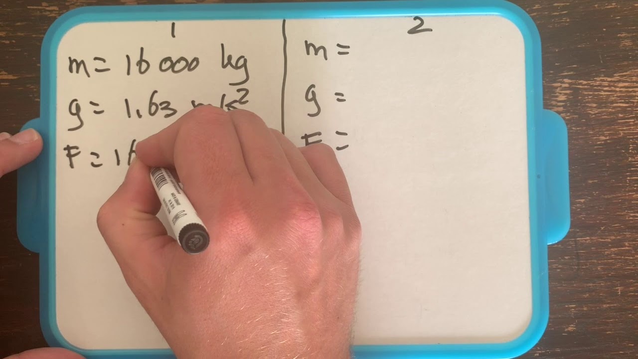 Hoe reken je met de formule F=m∙g?#2 - YouTube