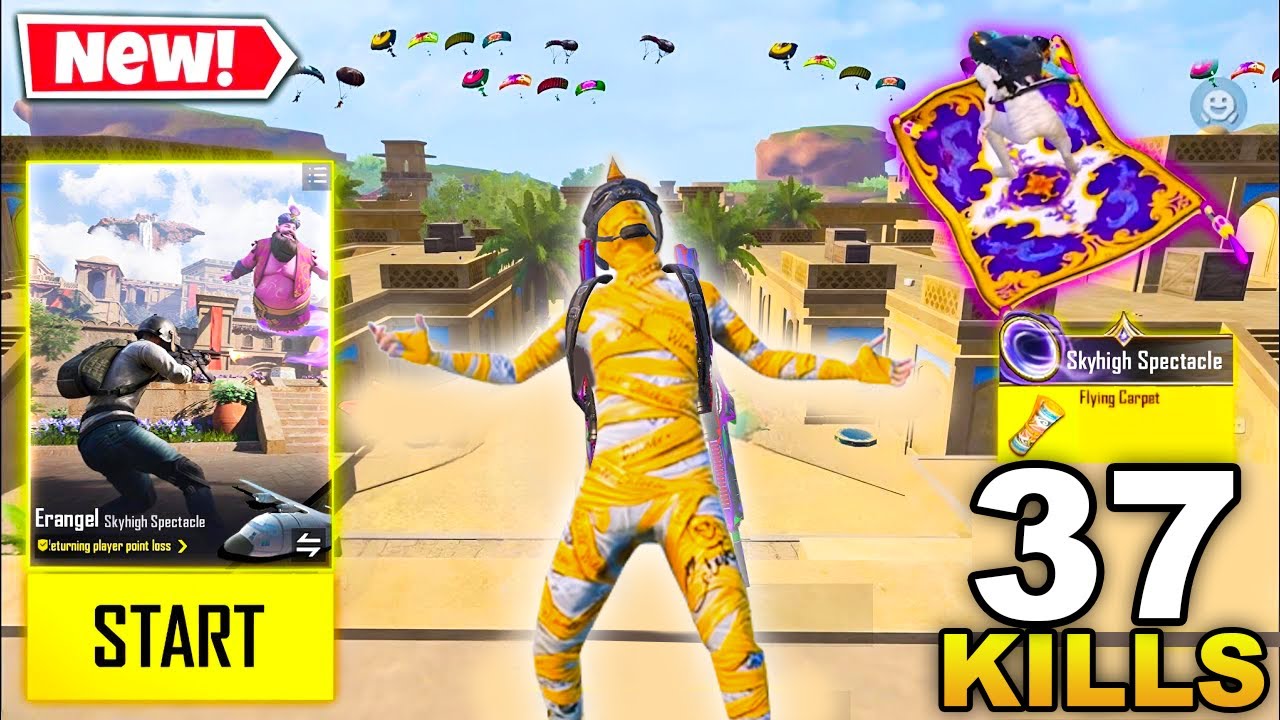 MY NEW BEST RUSH GAMEPLAY with YELLOW MUMMY SET🔥PUBG Mobile - YouTube