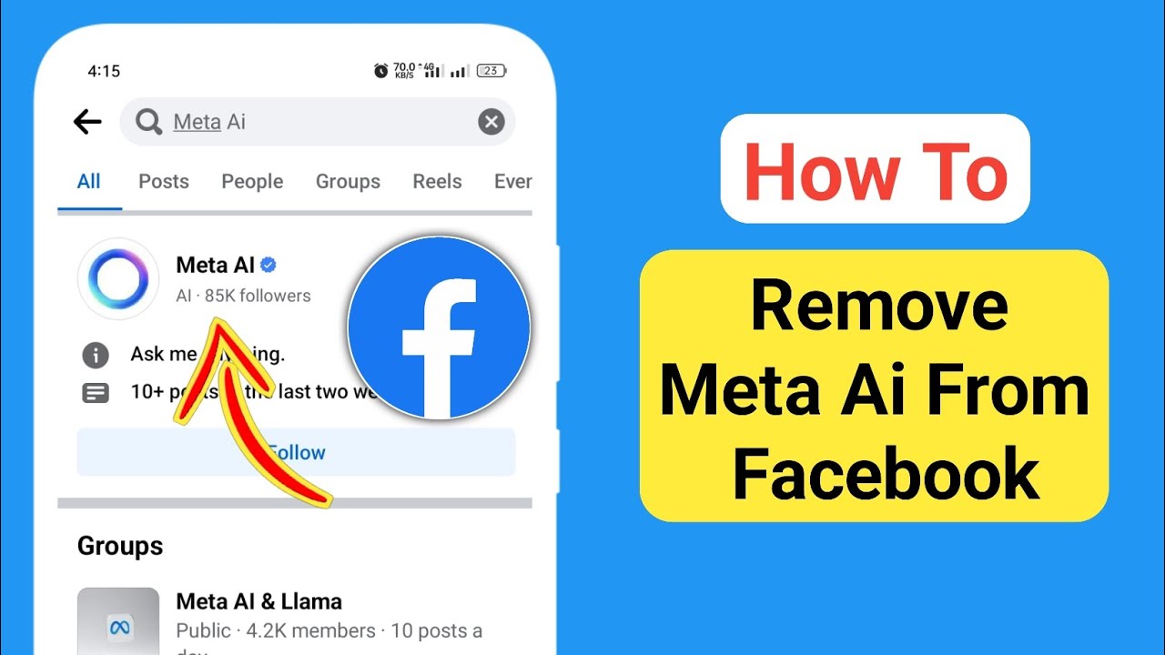 How to Remove Meta Ai From Facebook 2024 | Delete Meta Ai From Facebook ...