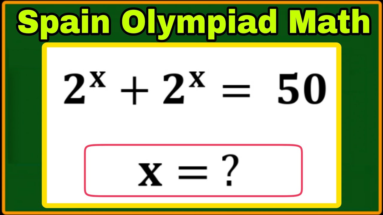 Spain| A Mind Blowing Math Problem| Brain Buster Math| Can you solve ...