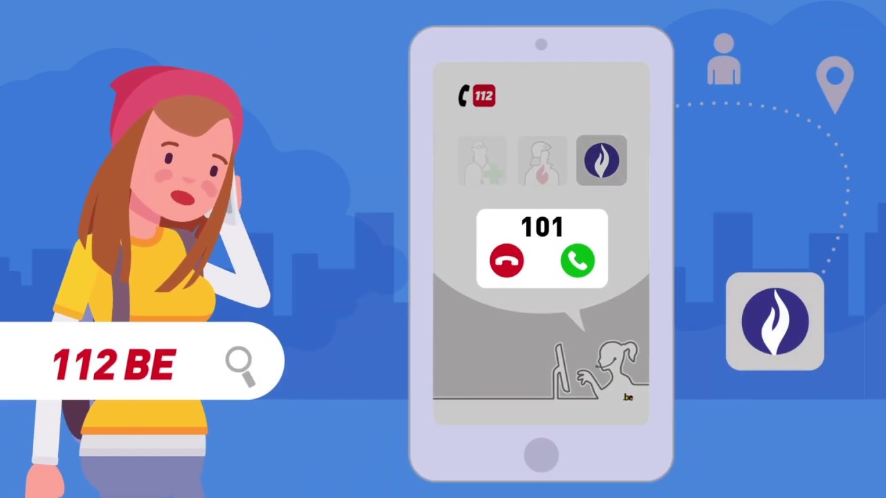 App 112 BE: The 112 BE app, the life-saving app – part 3: police - YouTube