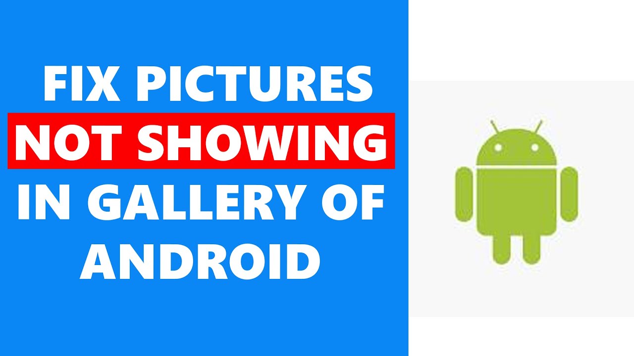How To Fix Pictures Not Showing In Gallery Of Android Device - YouTube