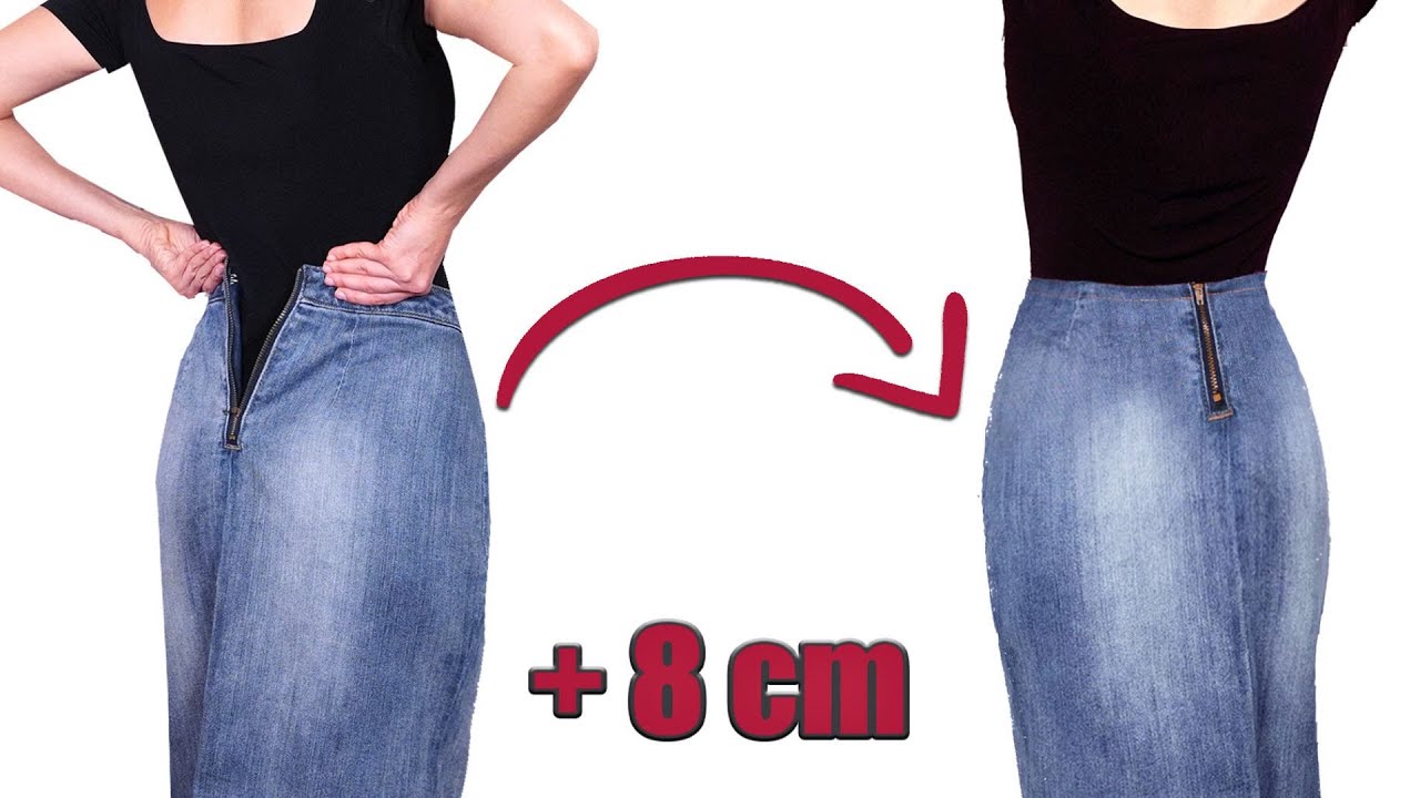 A clever way to upsize a skirt easily and quickly - for beginners ...