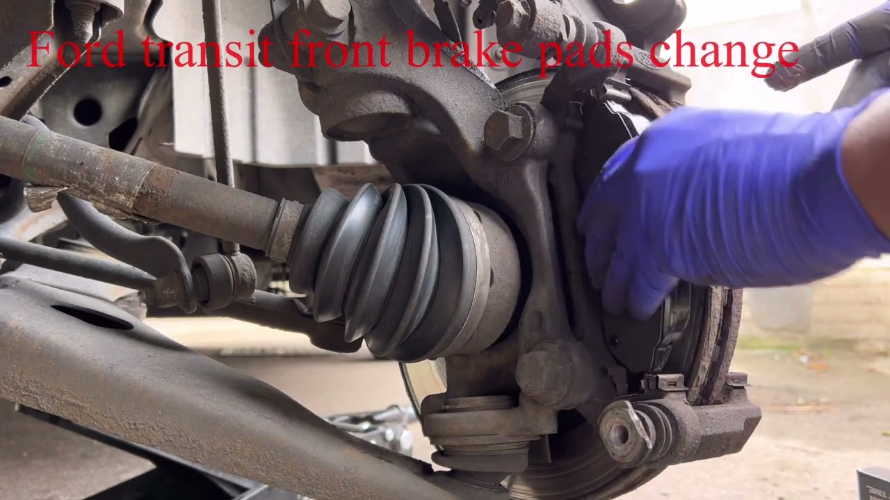 Ford transit front brake pads change- 2018 - YouTube