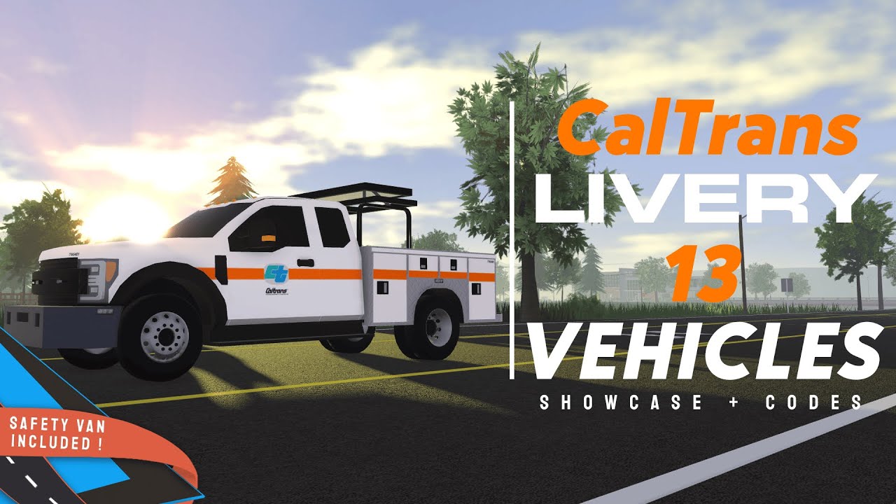 CalTrans (LADOT) of 13 FREE Vehicle Liveries ! | ER:LC ROBLOX - YouTube