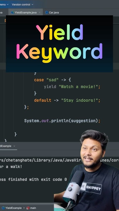 Yield Keyword In Java #javadevelopment #programming #coding - YouTube