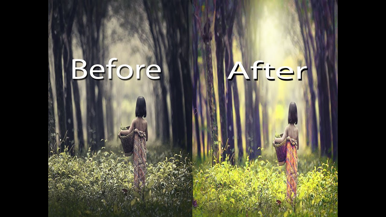 Photoshop Retouching & Color Effects - Photoshop CC Tutorial - YouTube