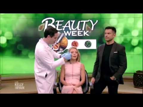 Dr. Robert Anolik treats Kelly Ripa on Live with Kelly and Ryan for ...