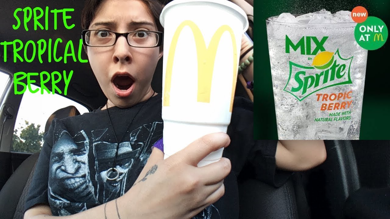*NEW* McDonald's Sprite Tropical Berry Review - YouTube