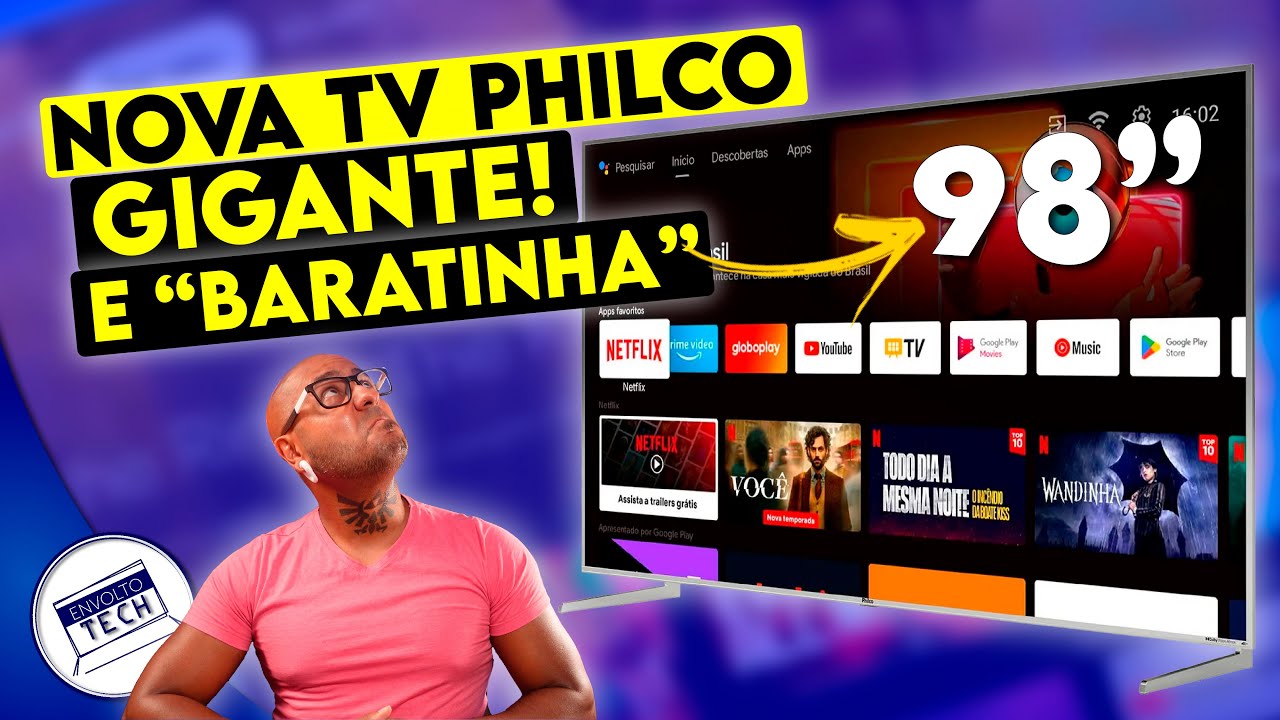 Nova TV Philco | A TV de 98" mais BARATA que você já viu! Preço ...