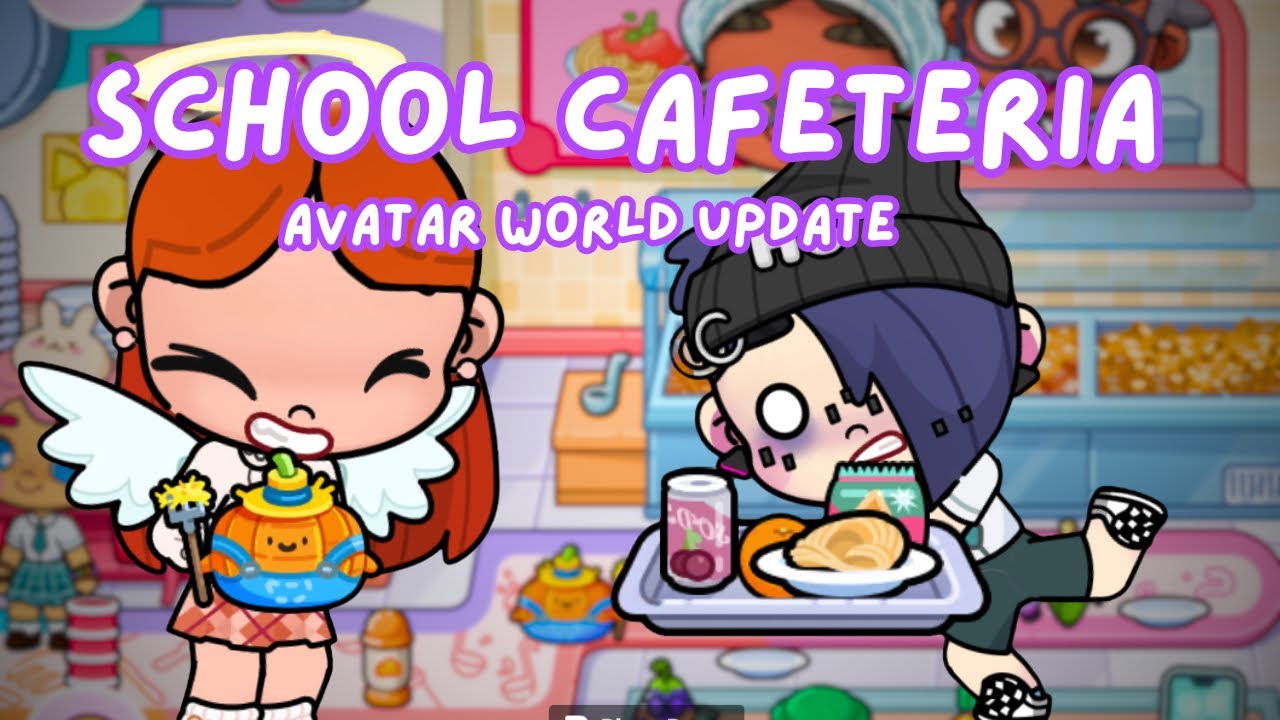 NEW UPDATE AVATAR WORLD / ALL SECRETS IN SCHOOL CAFETERIA / part 1 ...