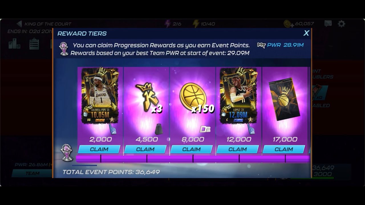 NBA 2KM KOC Event Complete Auto Play - YouTube