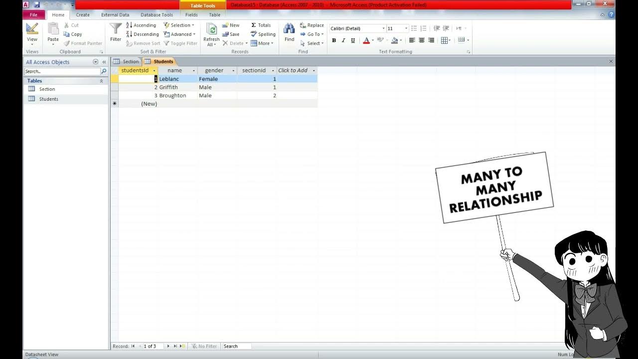 Relationship on tables, Connecting ms access to html and Visual Basic - YouTube