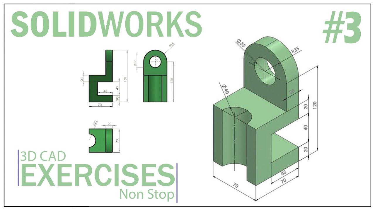 SOLIDWORKS. Tutorial Exercise 3. Non Stop - YouTube