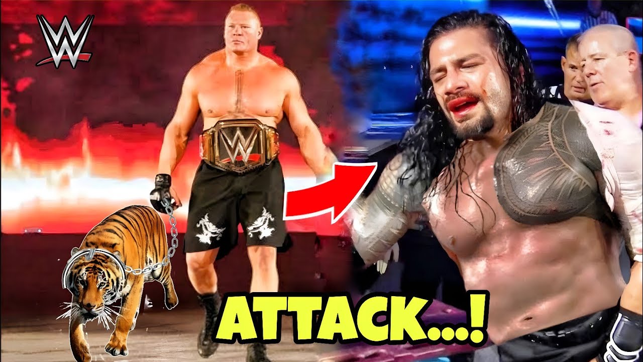 Attack 😱|Roman Reigns vs Brock Lesnar Brutal Fights | WWE Most ...