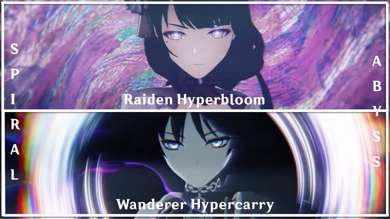 Raiden Hyperbloom + Wanderer Hypercarry | Spiral Abyss 3.3 - 9 stars ...