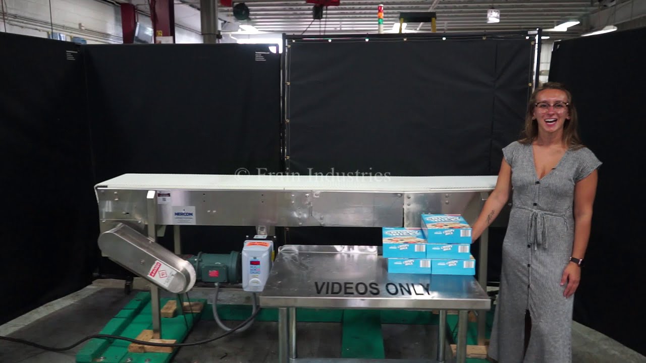 Nercon 8' Table Top Conveyor Demonstration - YouTube
