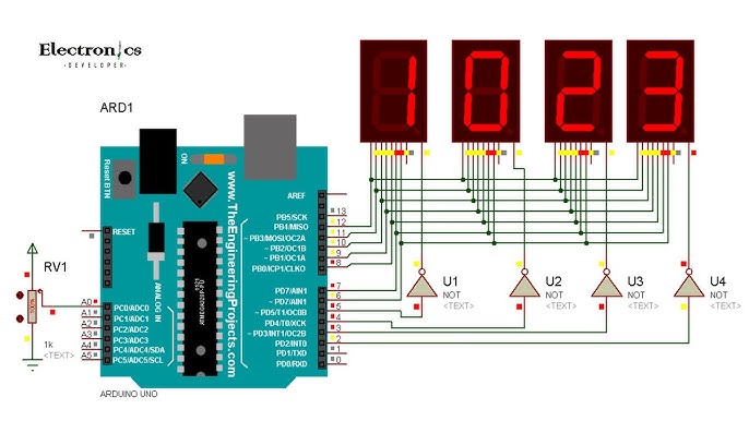 Interfacing Arduino With LM35 Sensor And 7-segment Display, 59% OFF